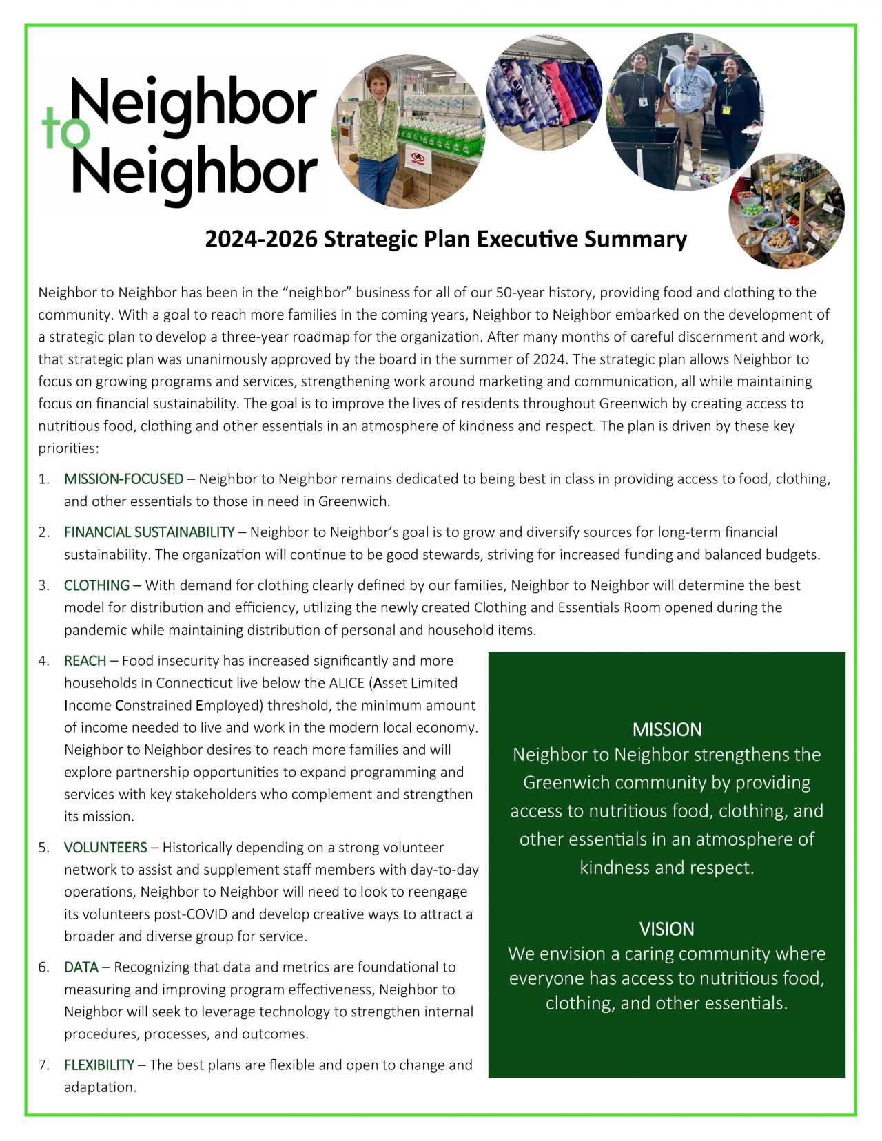 Strategic Plan - Neighbor to Neighbor